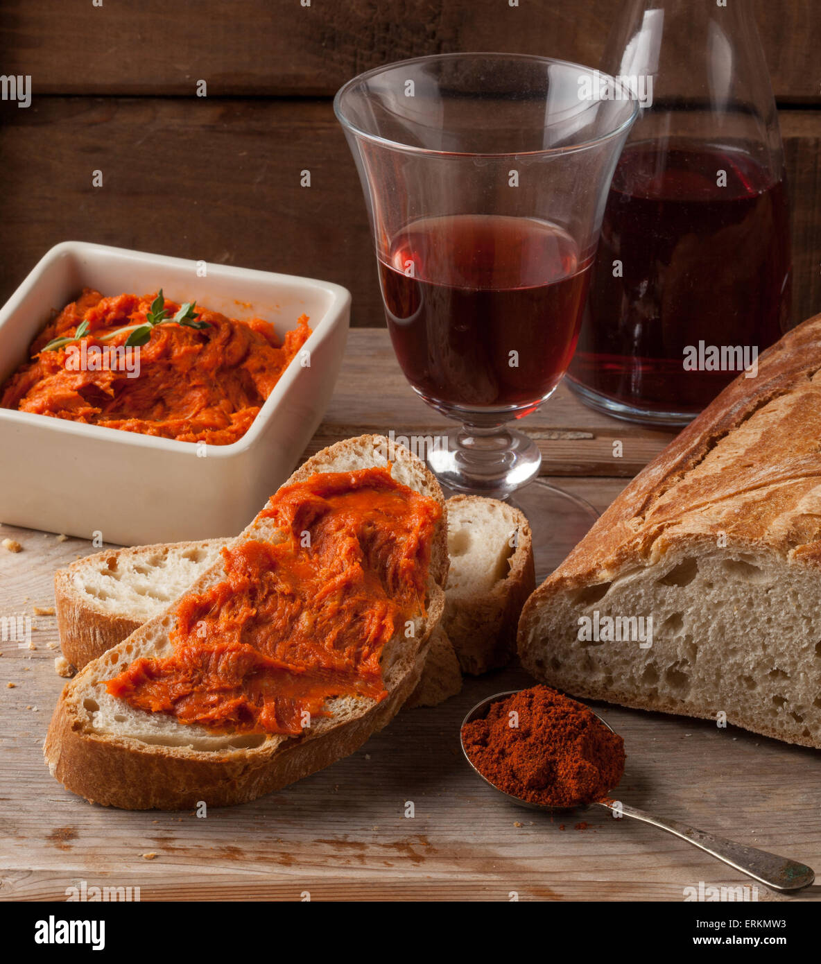 Mediterranean meat spread Stock Photo - Alamy