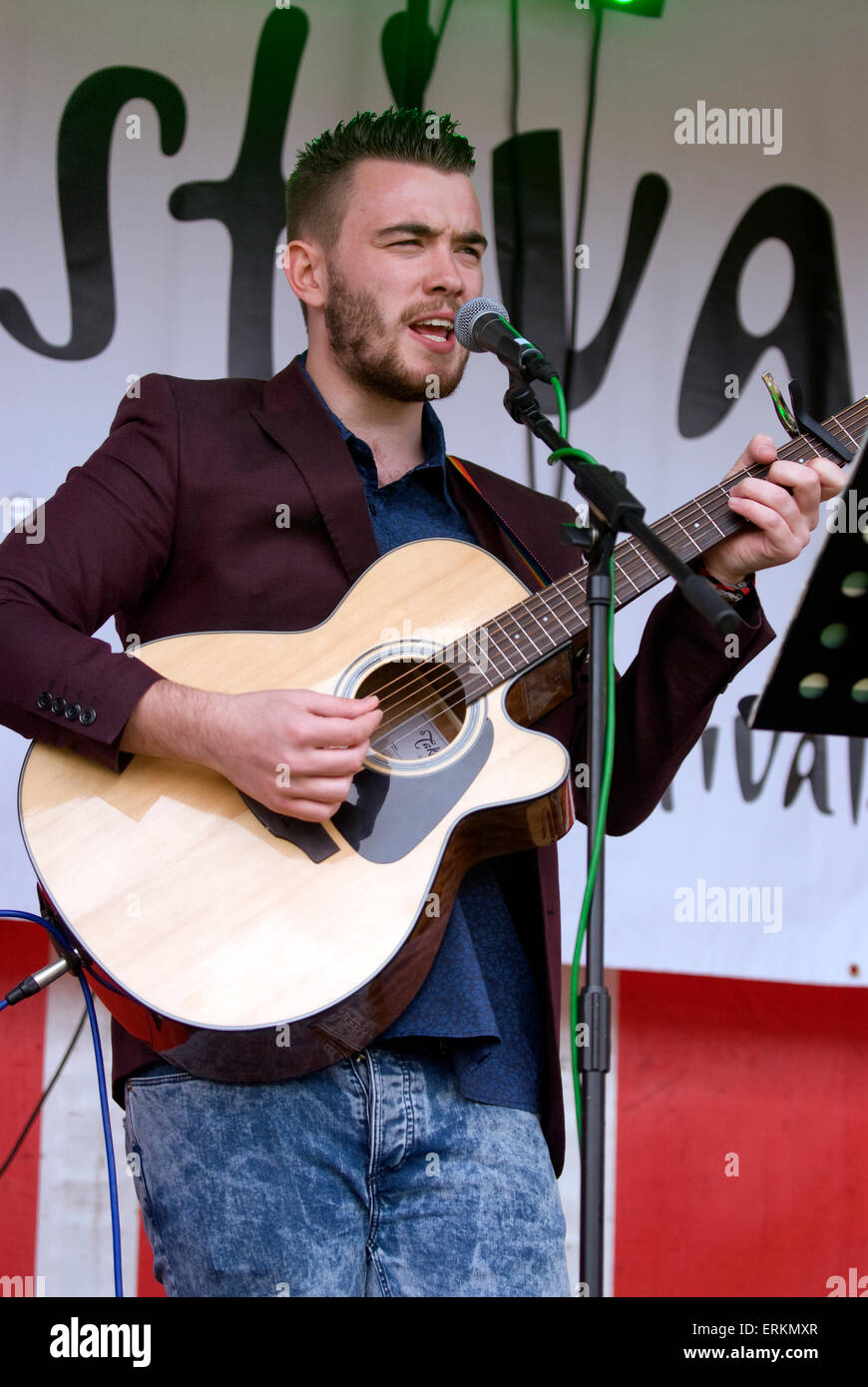 Male Singer On Stage