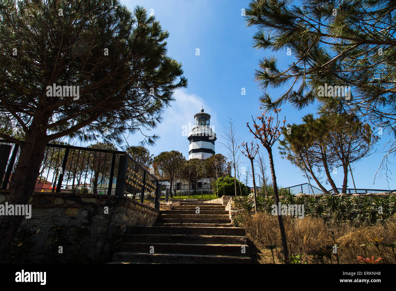 Lighthouse in natural environment Stock Photo - Alamy
