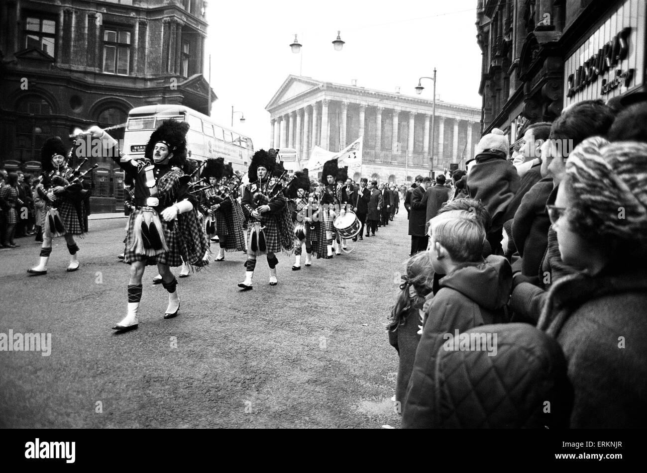 St Patrick's Day March, Birmingham, 16th March 1969 Stock Photo - Alamy