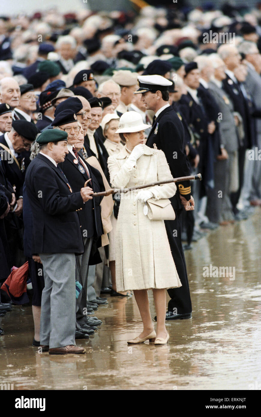 D Day 50th Anniversary, Omaha Beach, Normandy, France. 6th June 1994 ...