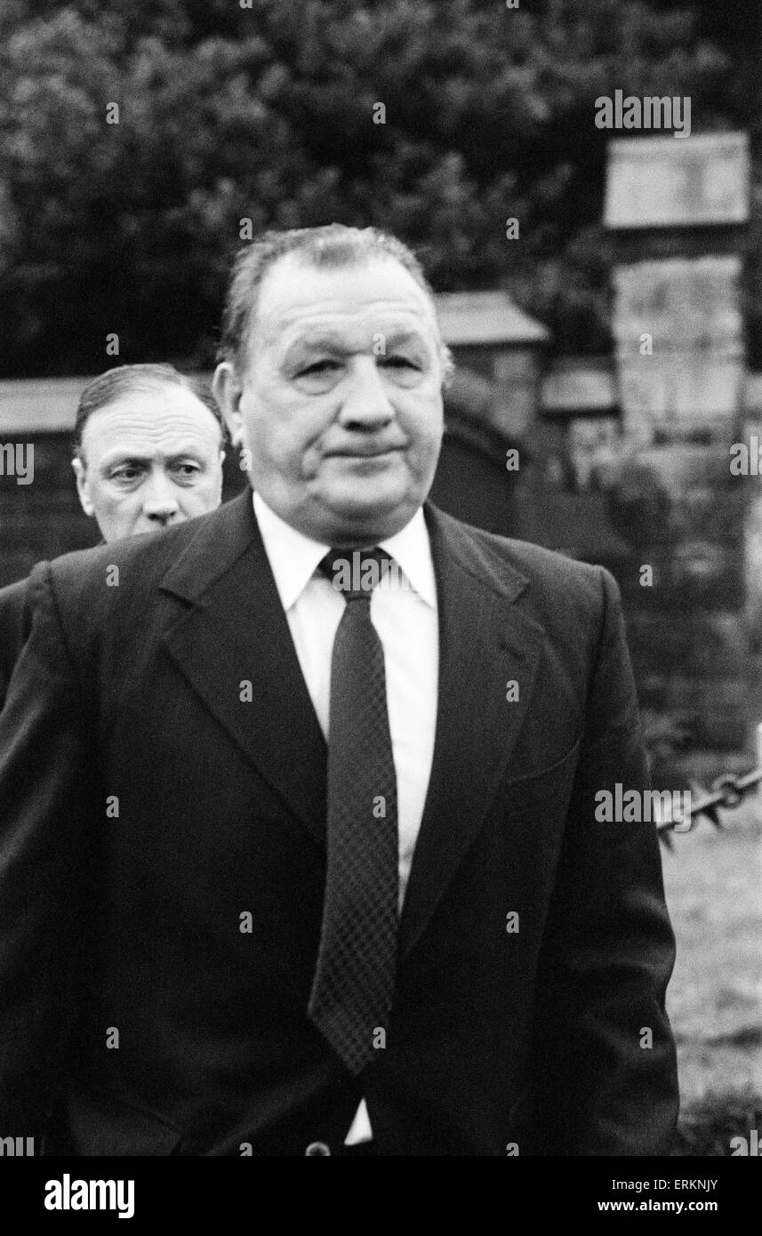 Funeral service of former Liverpool manager Bill Shankly, held at St ...