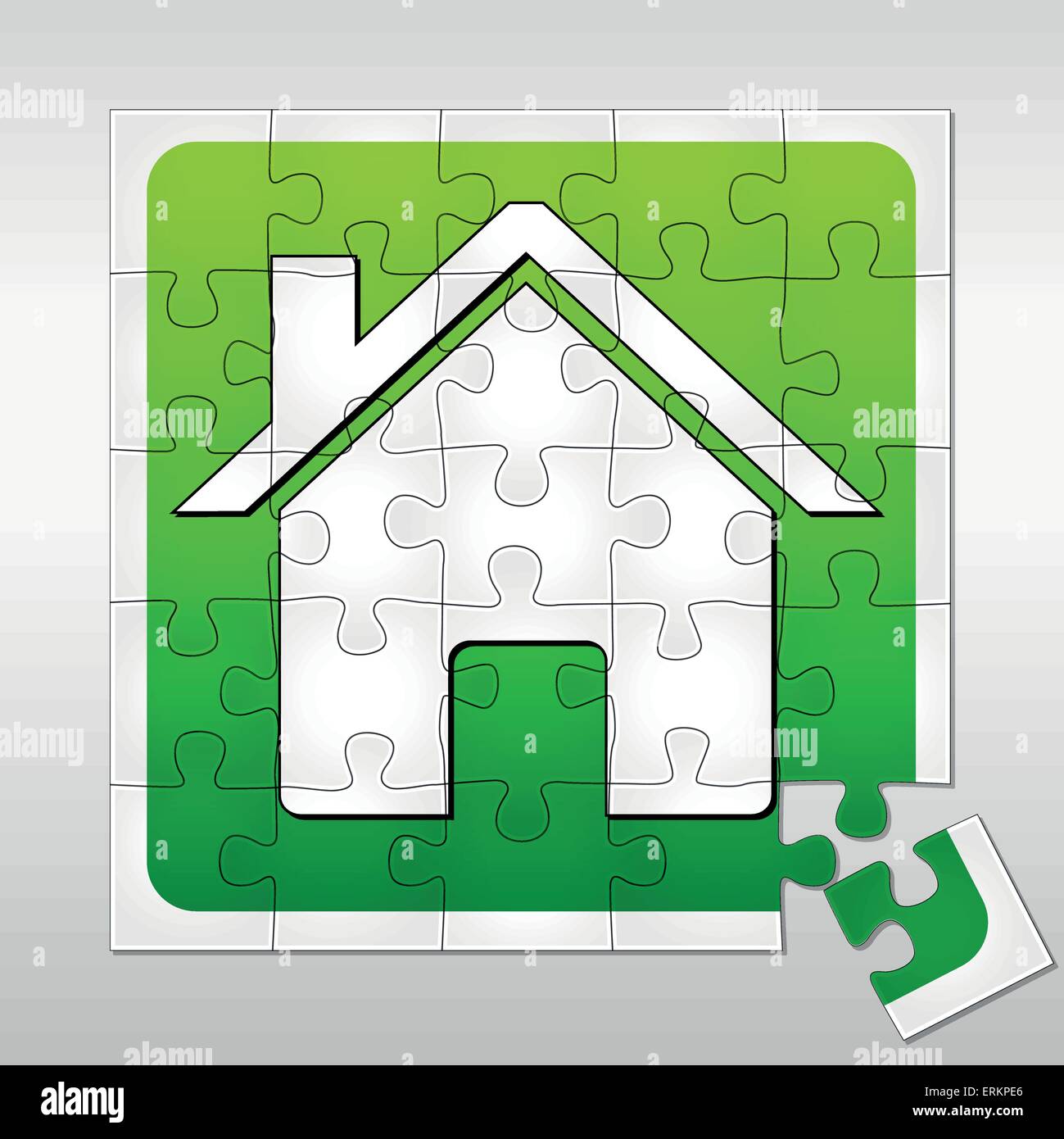 White toy house on Stock Vector Images - Alamy