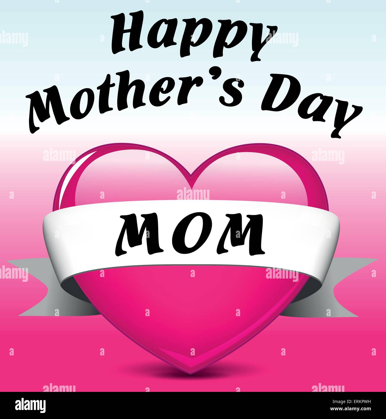 Vector illustration of happy mothers day background concept Stock ...
