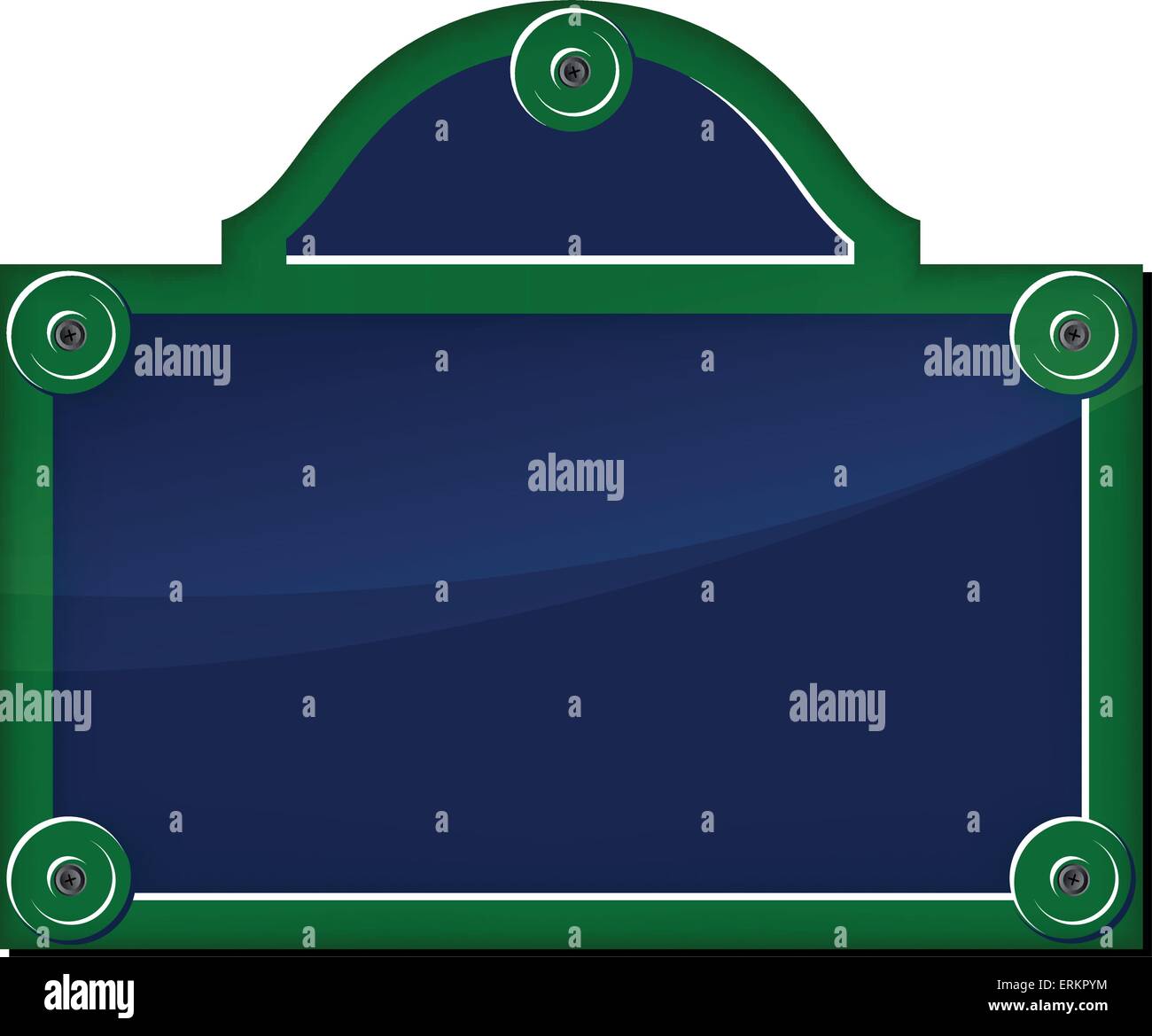 Green metal plate on Stock Vector Images - Alamy