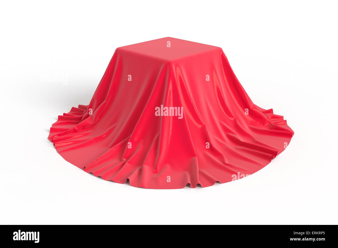 Box covered with red fabric Stock Photo - Alamy