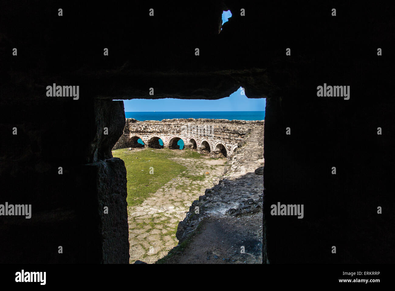 Inside view of Rumeli Castle in Istanbul, Turkey Stock Photo - Alamy