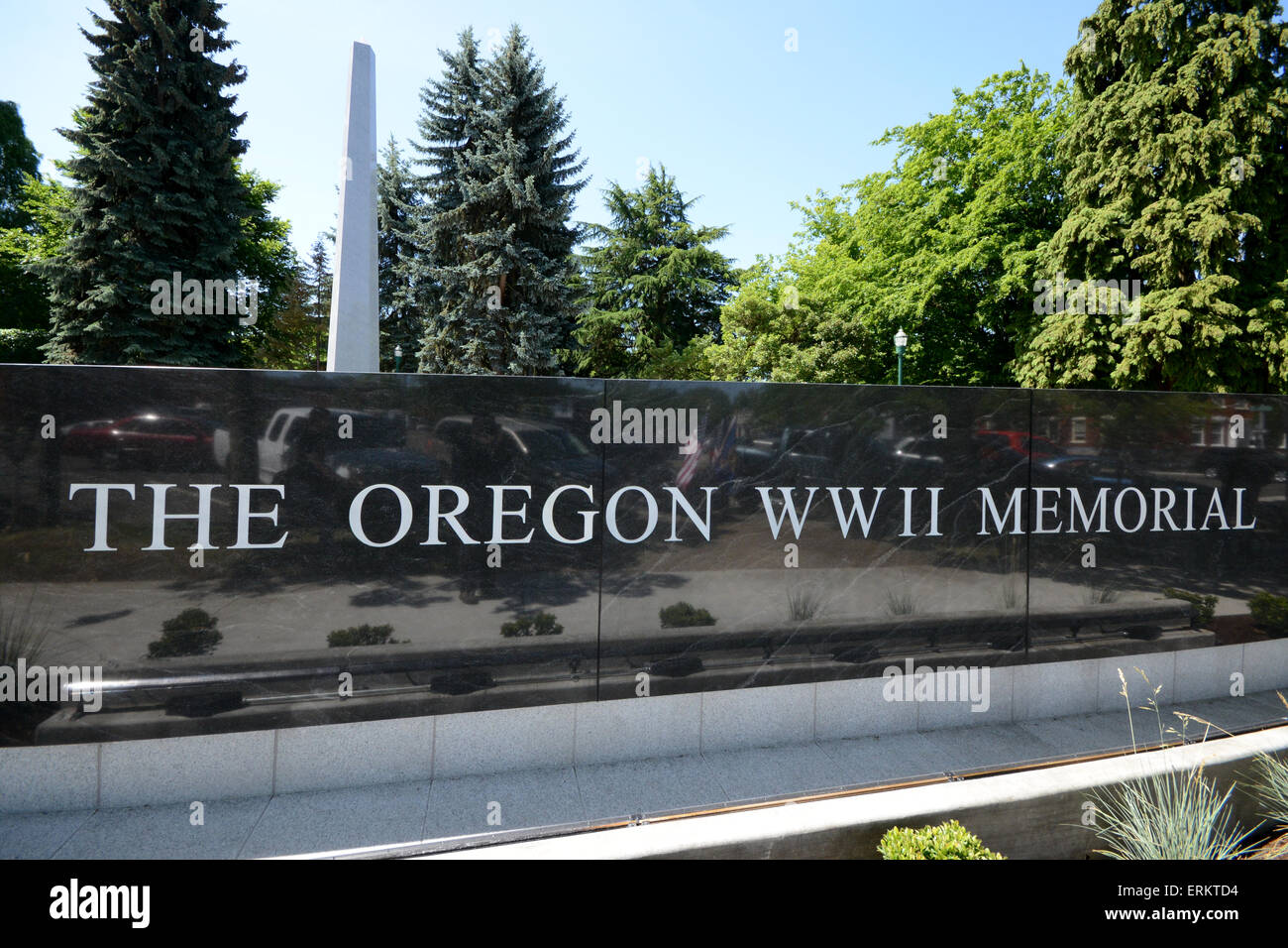 Oregon WWII Memorial, Salem, Oregon, USA Stock Photo - Alamy