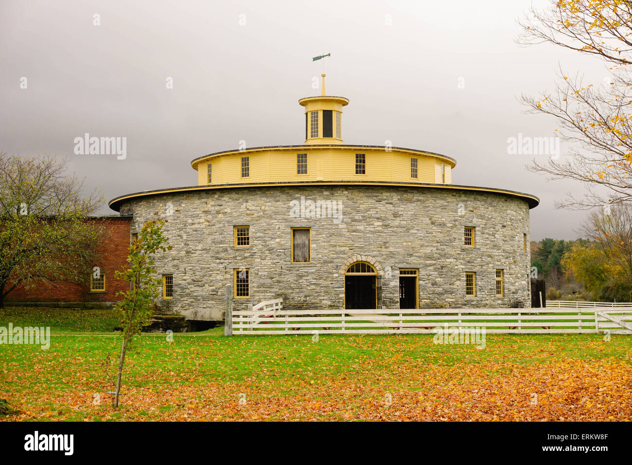 Round barn, Hancock Shaker Village, Pittsfield, The Berkshires ...