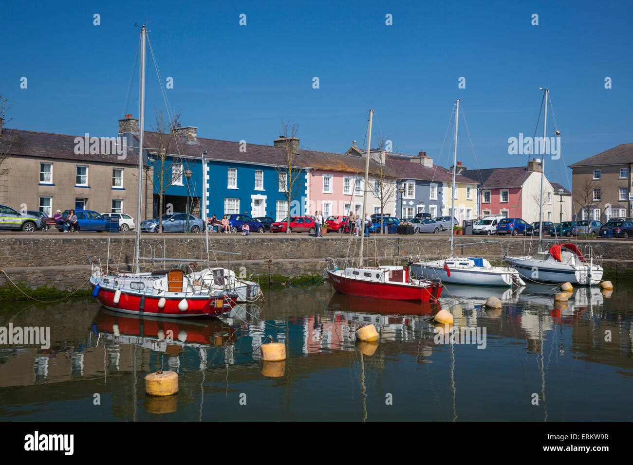 Aberaeron, Ceredigion, Wales, United Kingdom, Europe Stock Photo ...