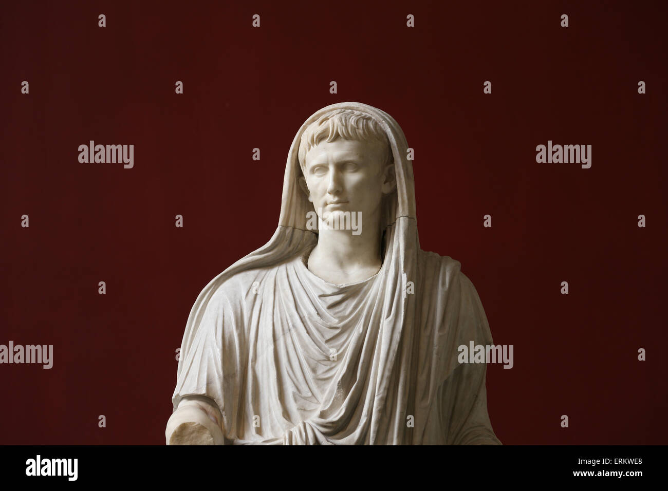 Via Labicana Augustus. Sculpture of the Roman Emperor Augustus (63BC ...