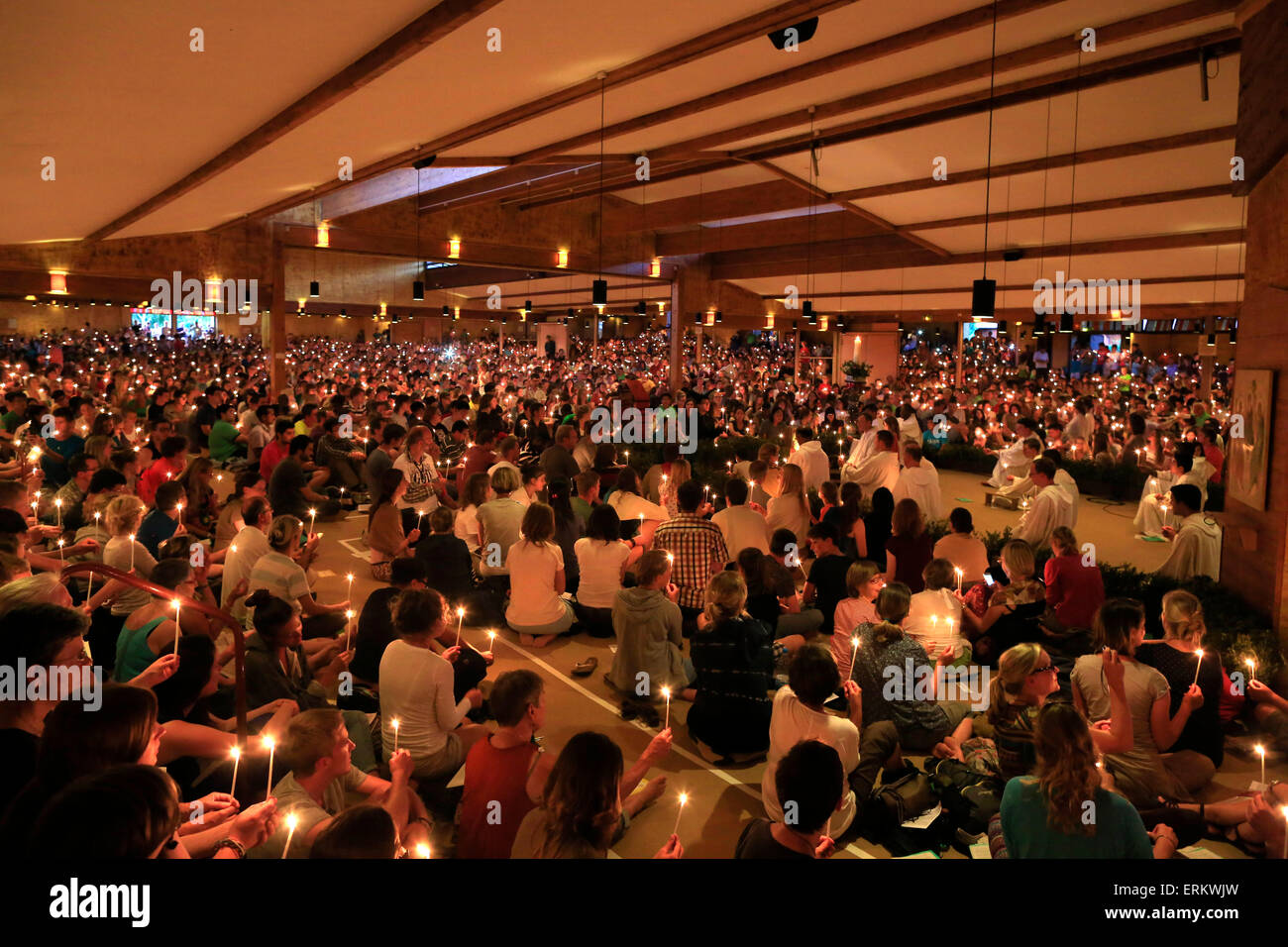 Taize Community, Church of the Reconciliation, Saturday evening prayers ...