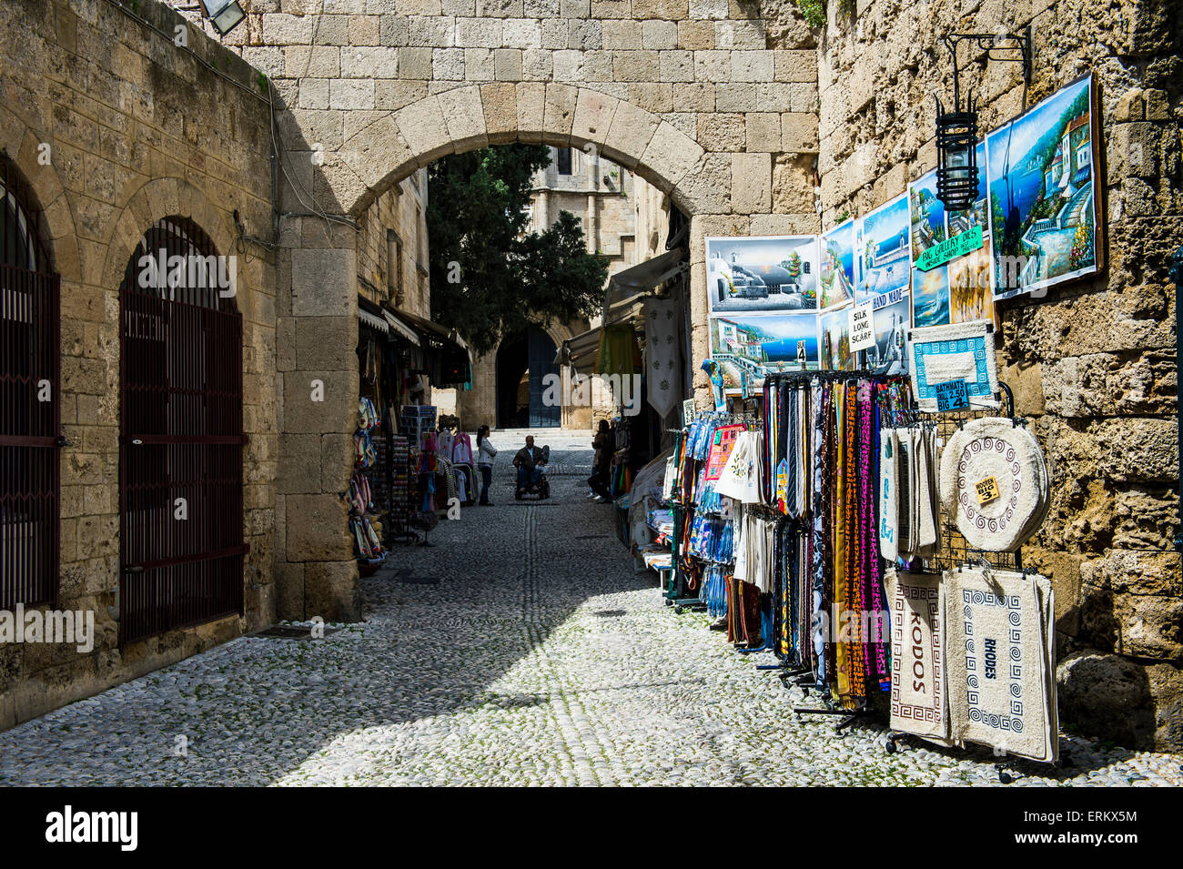 The Medieval Old Town. UNESCO World Heritage Site, City of Rhodes ...