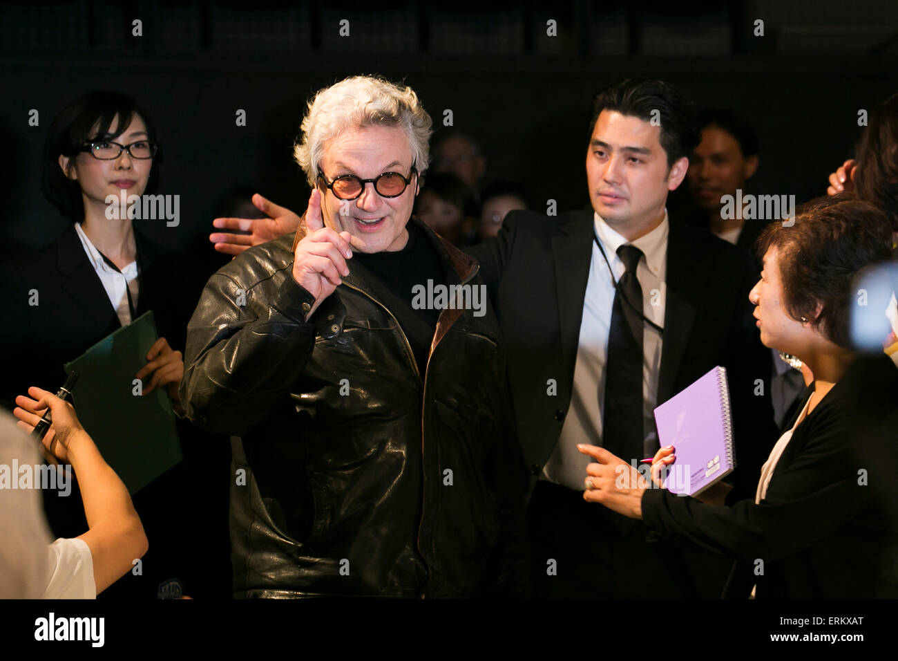 Australian film director George Miller attends the Japan premiere for ...