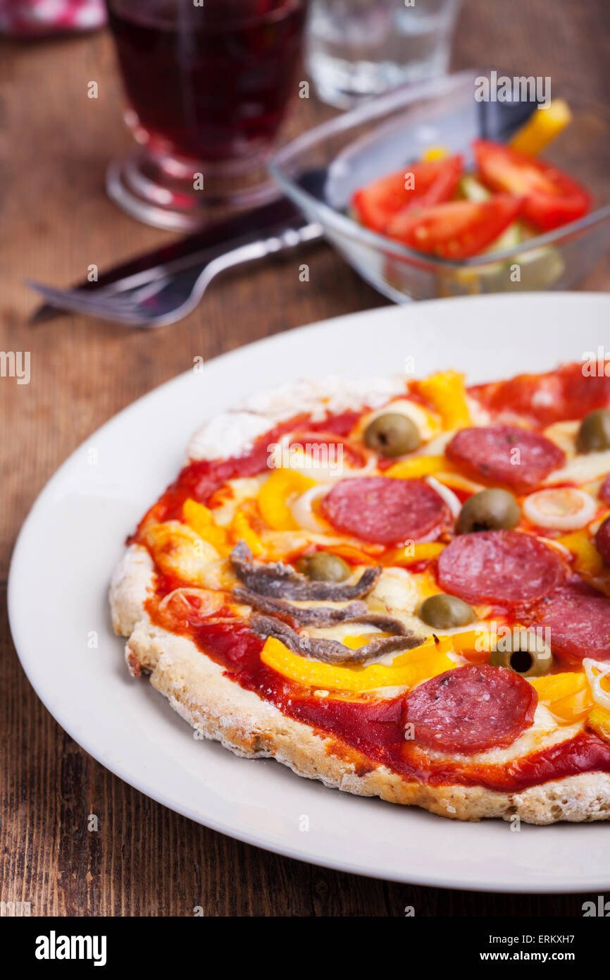 closeup of a pizza Stock Photo - Alamy