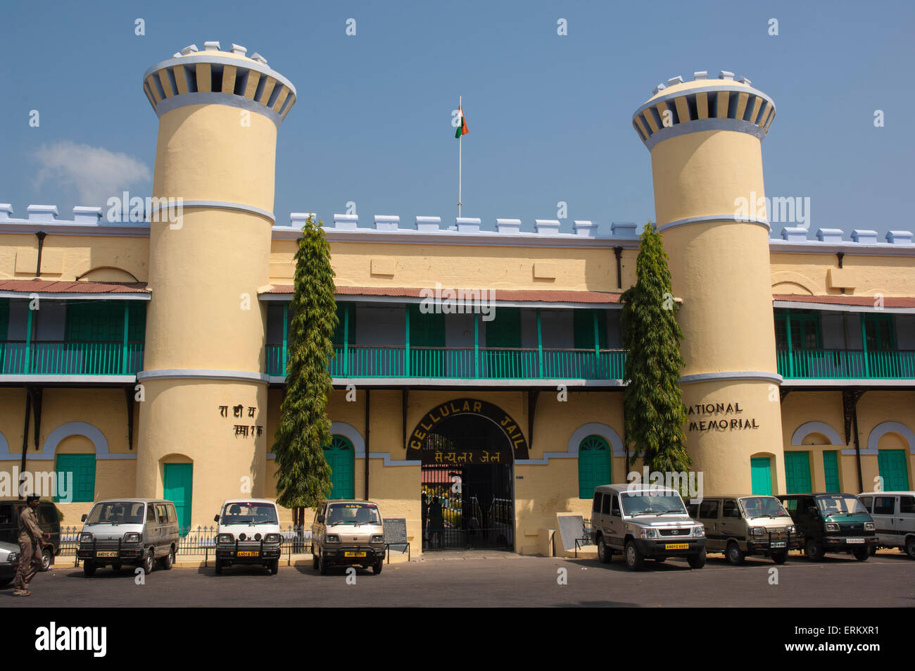 Cellular Jail in Port Blair, capital of the Andaman Islands in India ...