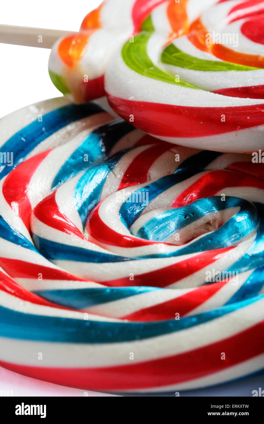 Single multi colored lollipop candy hi-res stock photography and images ...