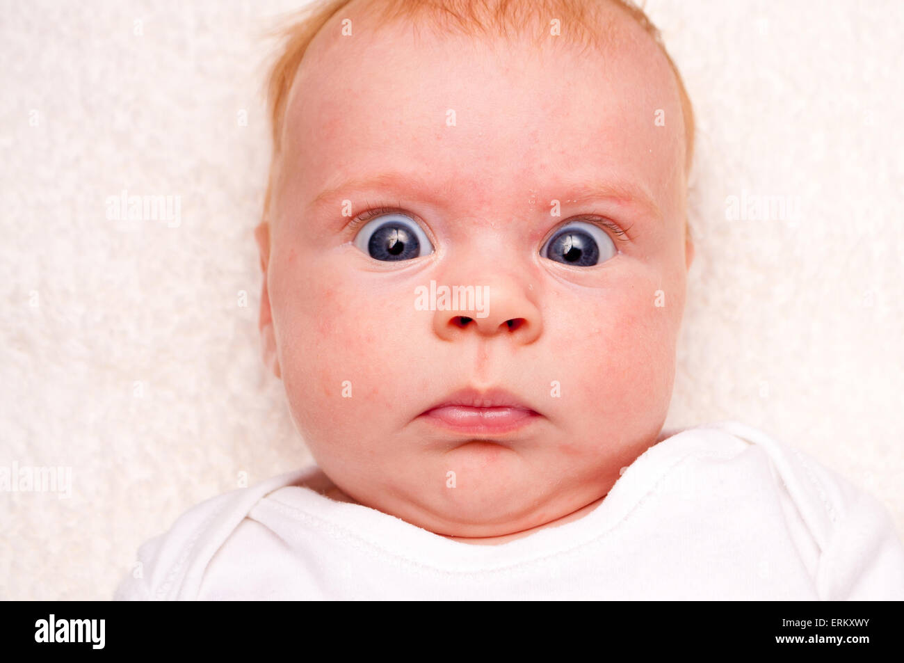 this is a funny newborn baby Stock Photo - Alamy