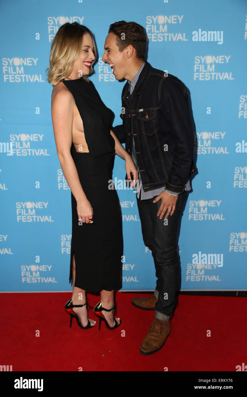 Sydney, Australia. 4 June 2015. Pictured: Lisa Clark and boyfriend Jake ...