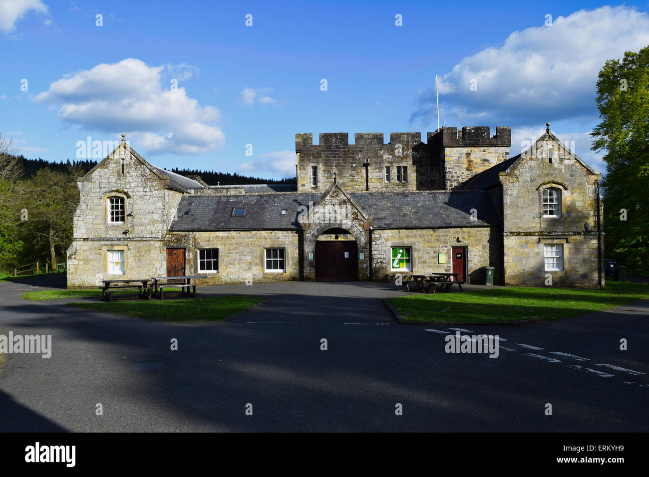 Kielder Castle in Kielder, Northumberland. Originally a hunting lodge ...