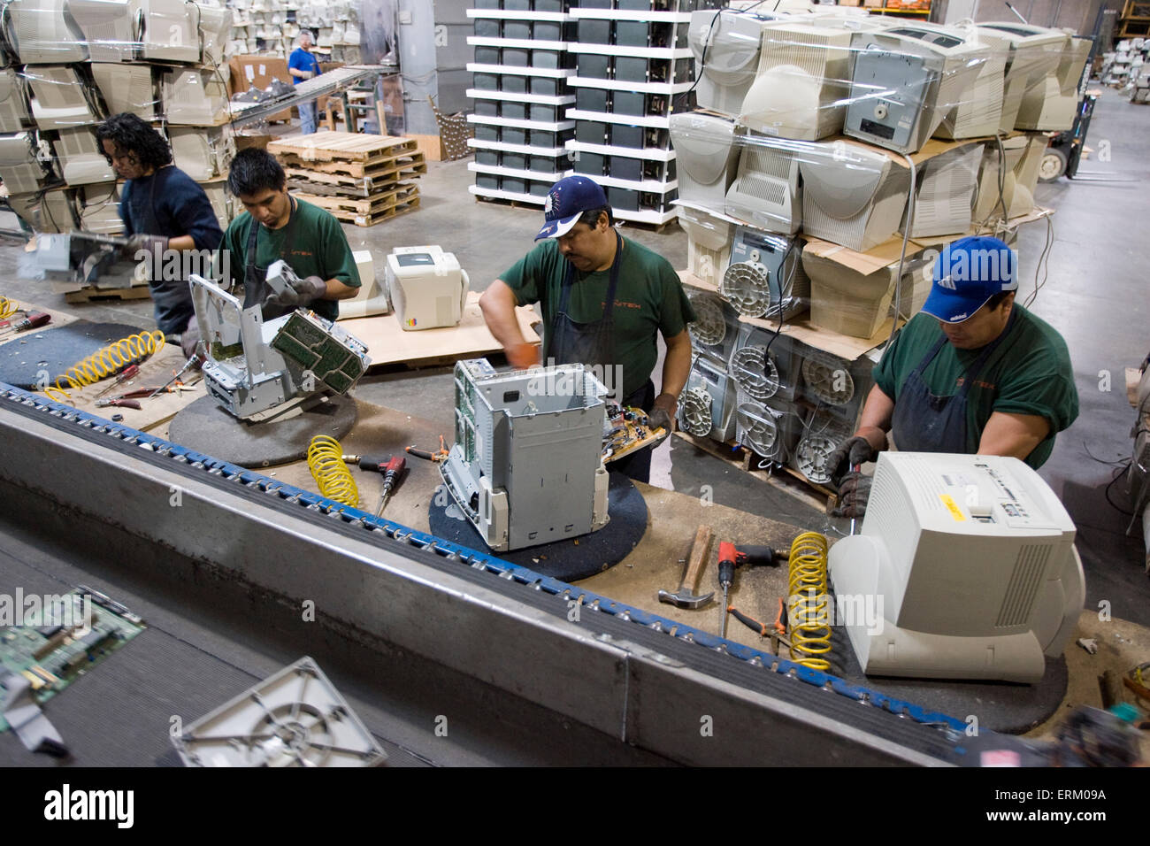 Monitex CRT recycling and reuse plant, Grand Prairie Texas Stock Photo ...