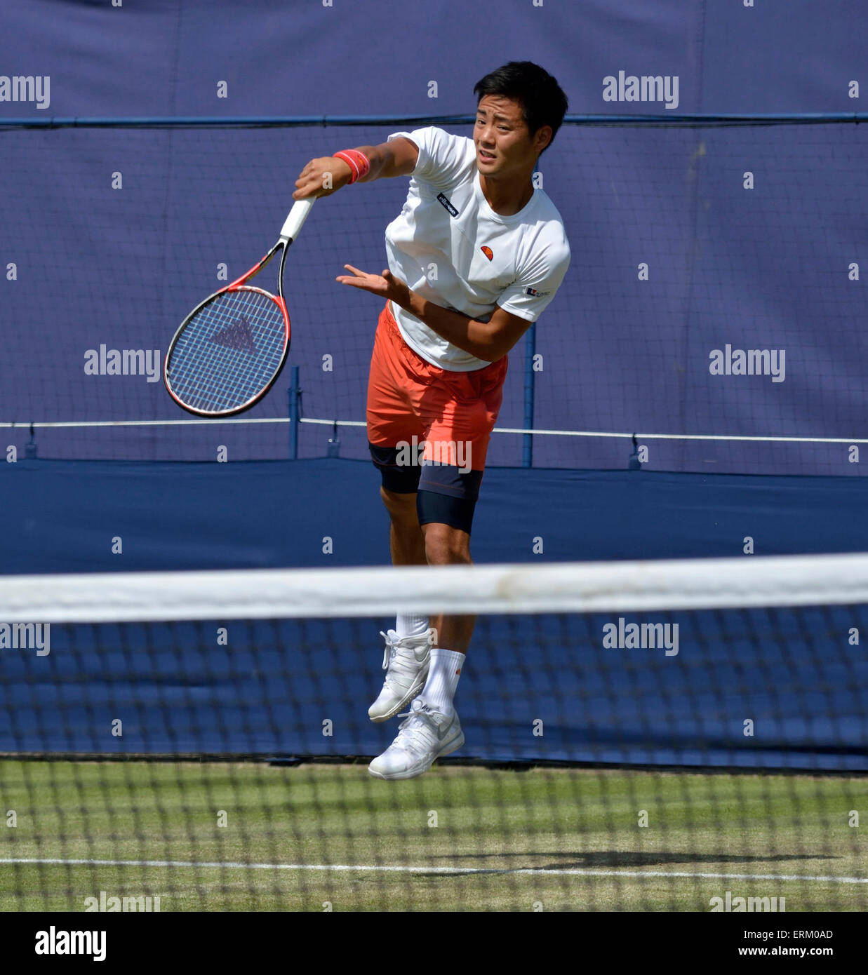 Manchester, UK. 4th June, 2015. Hiroki Moriya (Japan) loses his second ...