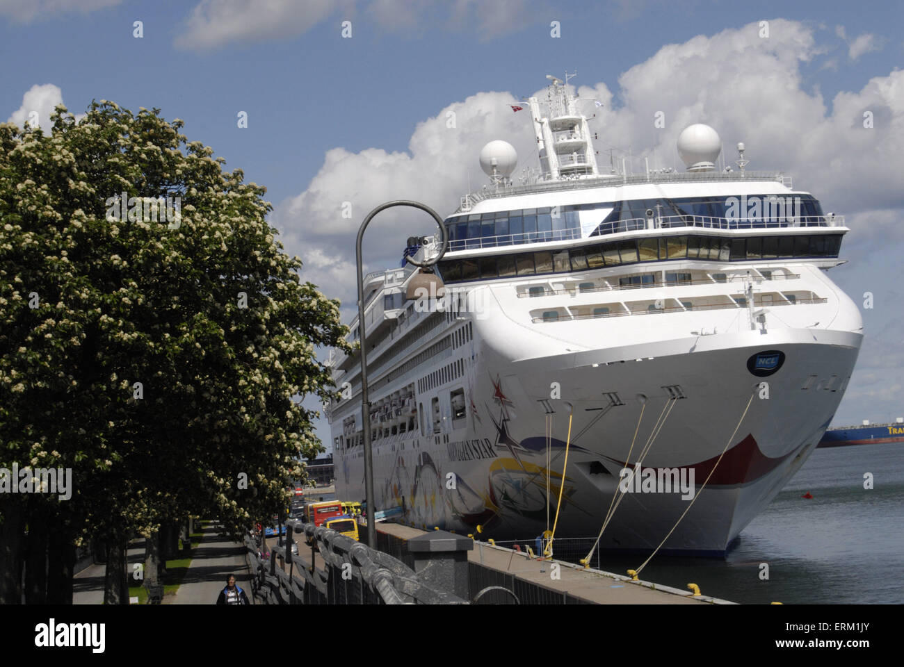 Copenhagen, Denmark. 4th June, 2015. Boat traveller on ocean dream and ...