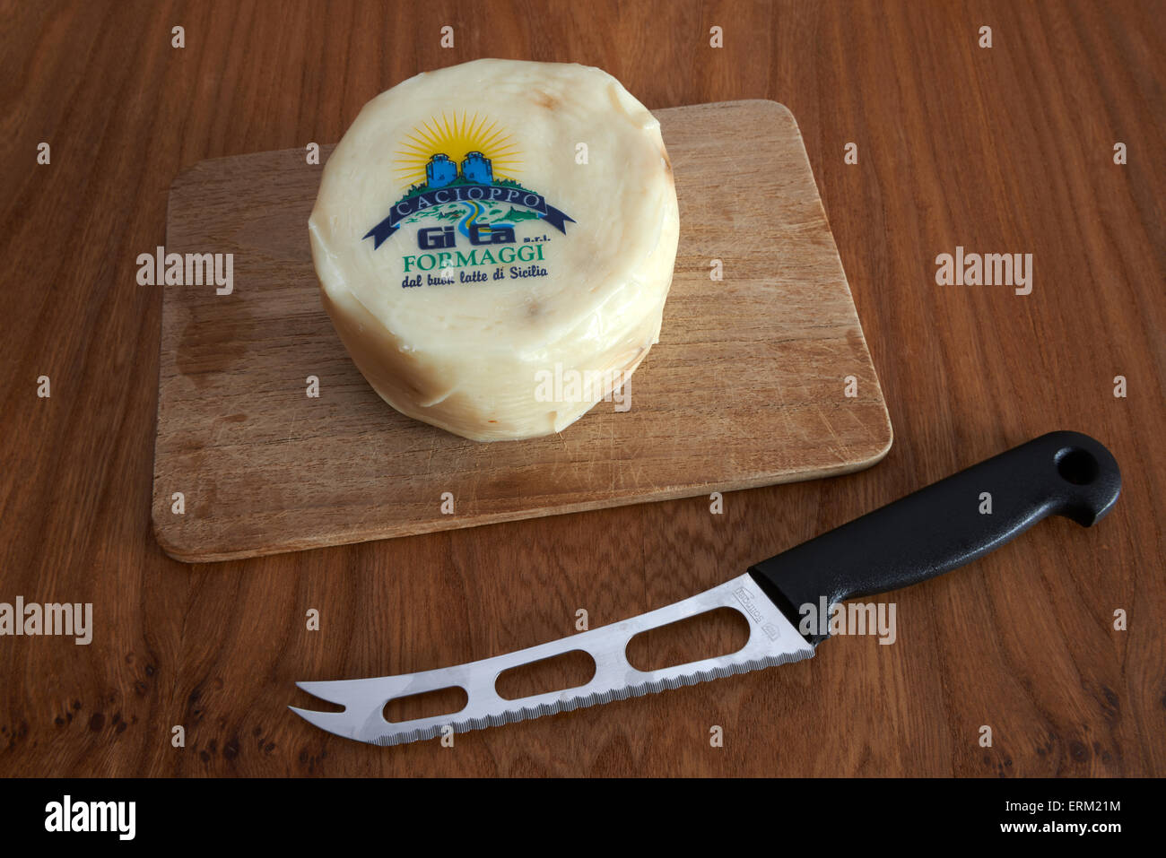 Cacioppo Gi Ca Formaggi cheese from Sicily Stock Photo - Alamy