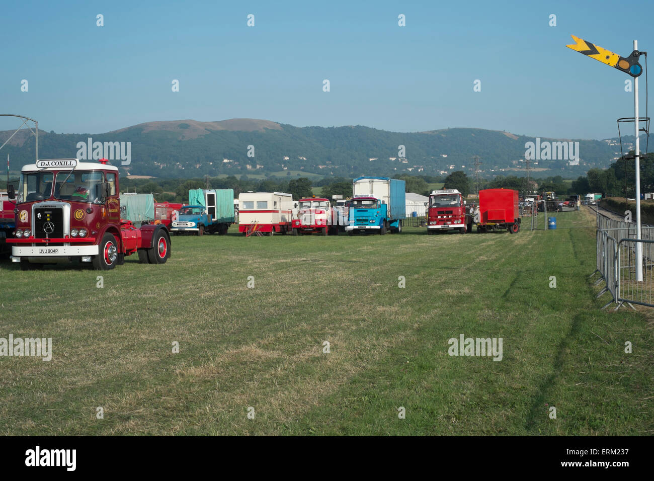 Welland Steam Rally near the Malvern Hills in Worcestershire Stock ...