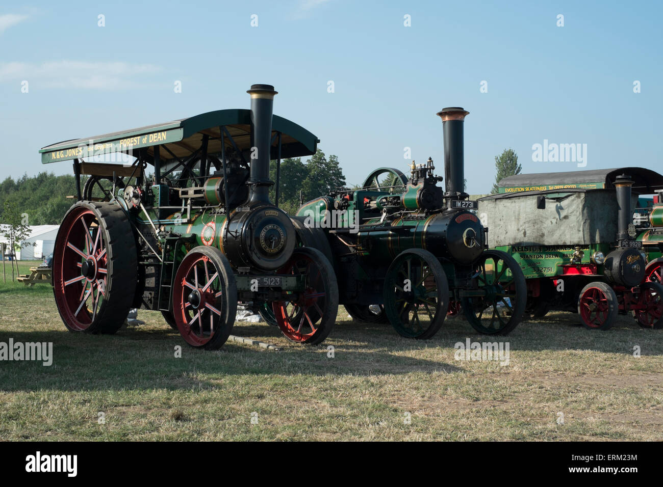 Welland Steam Rally near the Malvern Hills in Worcestershire Stock ...