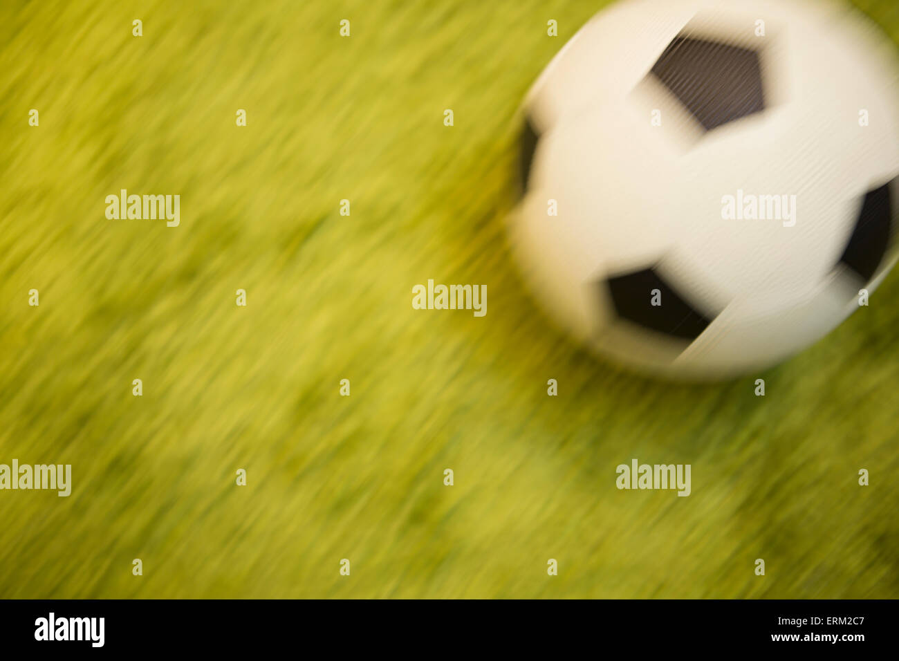 moving football on grass Stock Photo - Alamy