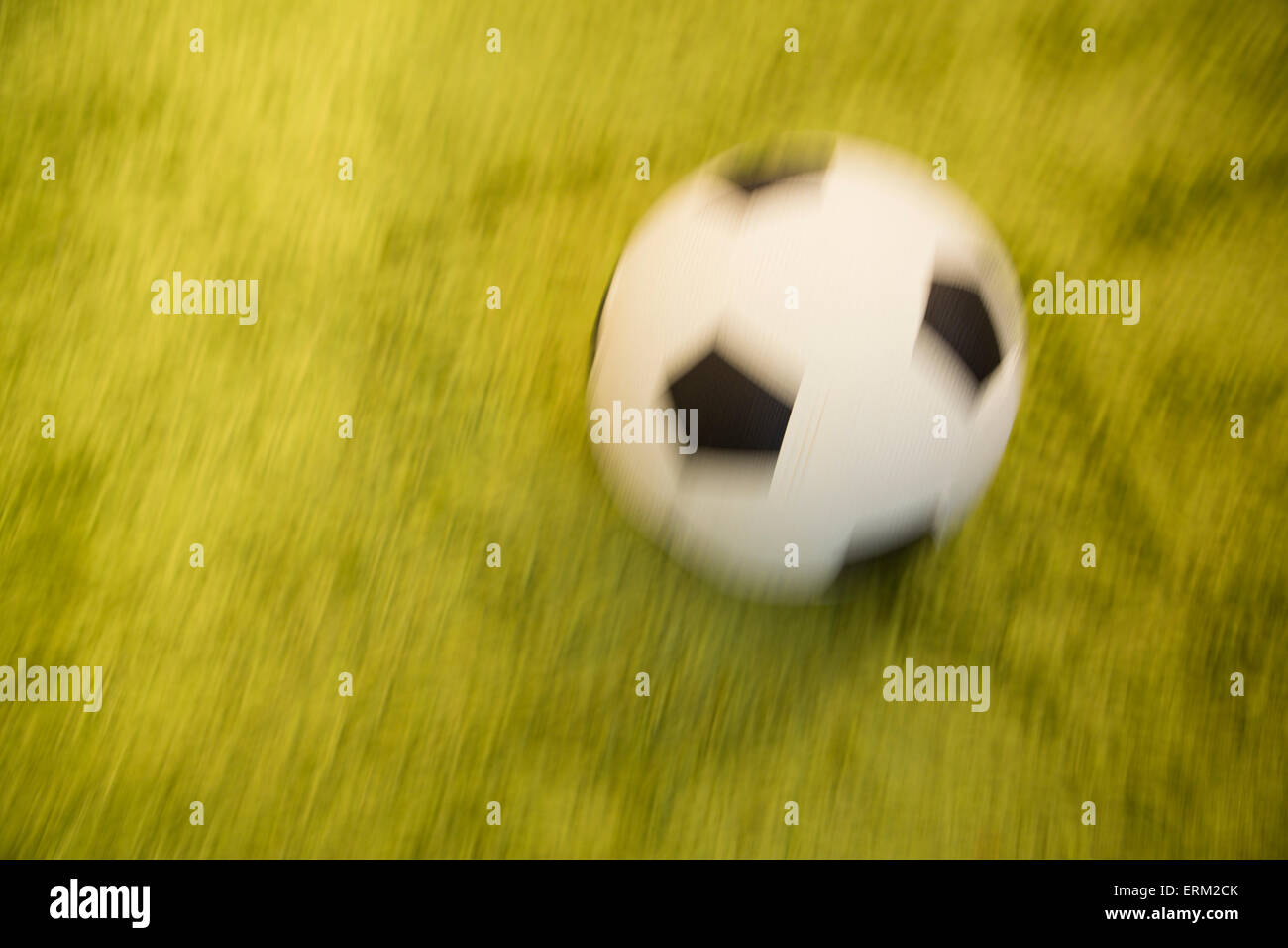 moving football on grass Stock Photo - Alamy