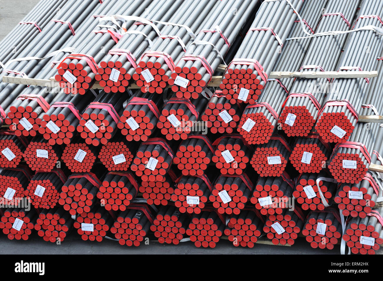 a lot of new pipes as background Stock Photo - Alamy