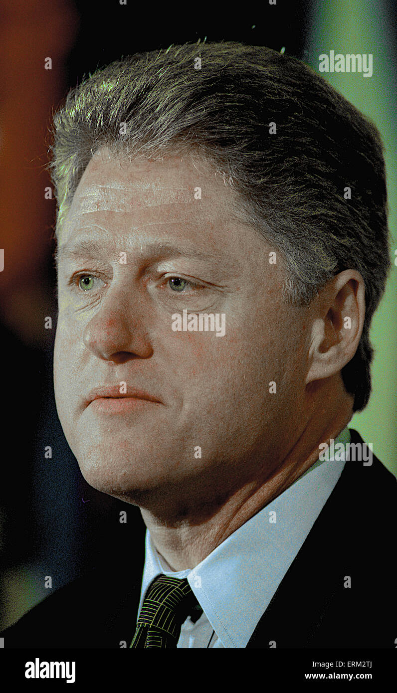 Washington. DC., 8th December 1993. President William Jefferson Clinton ...