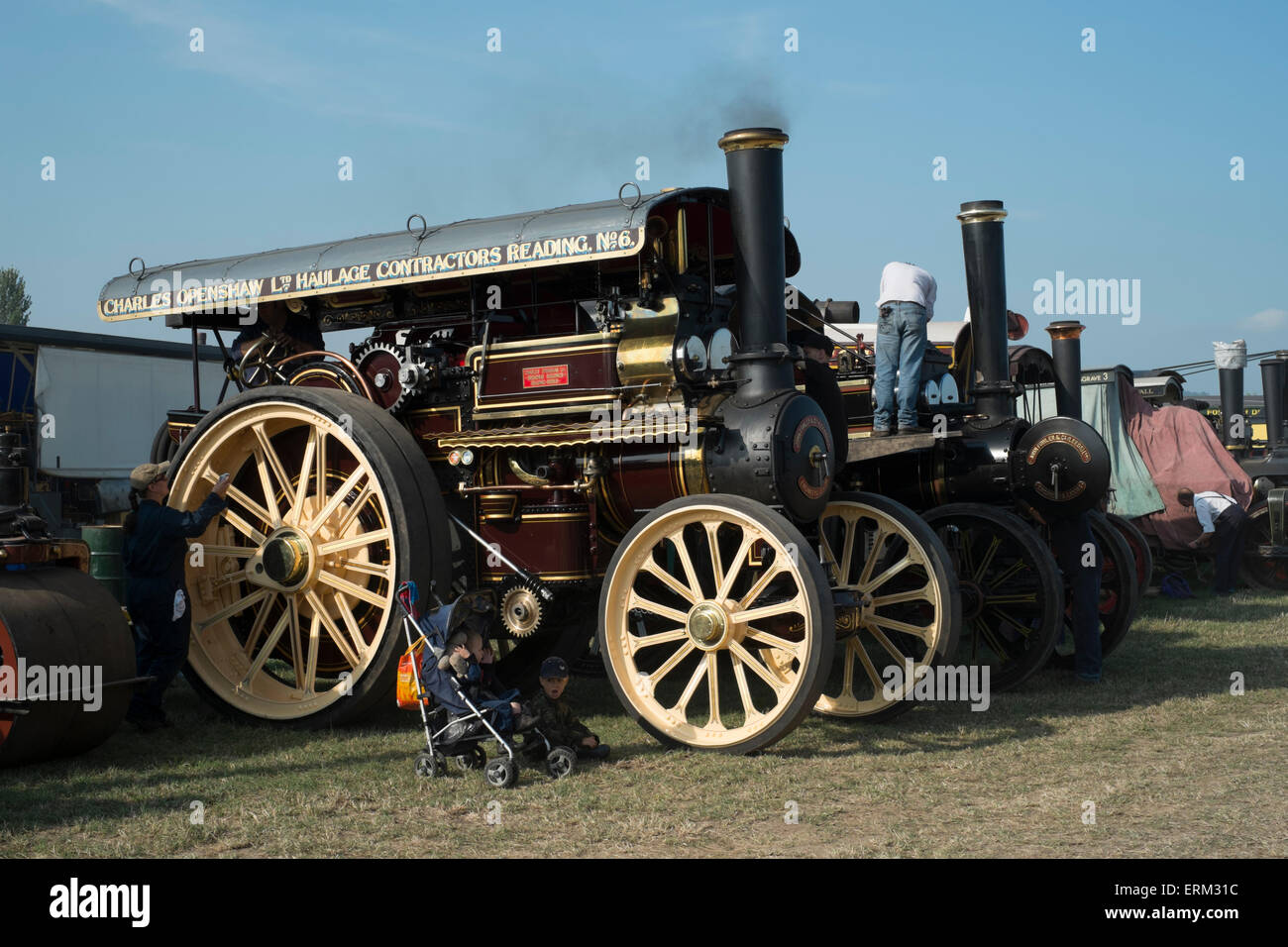 Welland Steam Rally near the Malvern Hills in Worcestershire Stock ...