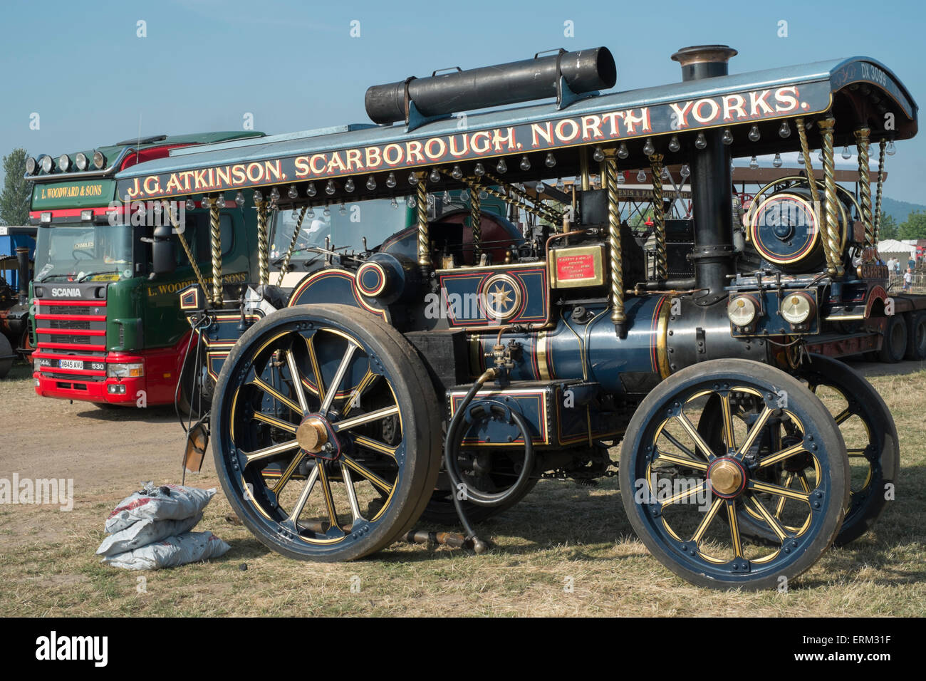 Welland Steam Rally near the Malvern Hills in Worcestershire Stock ...