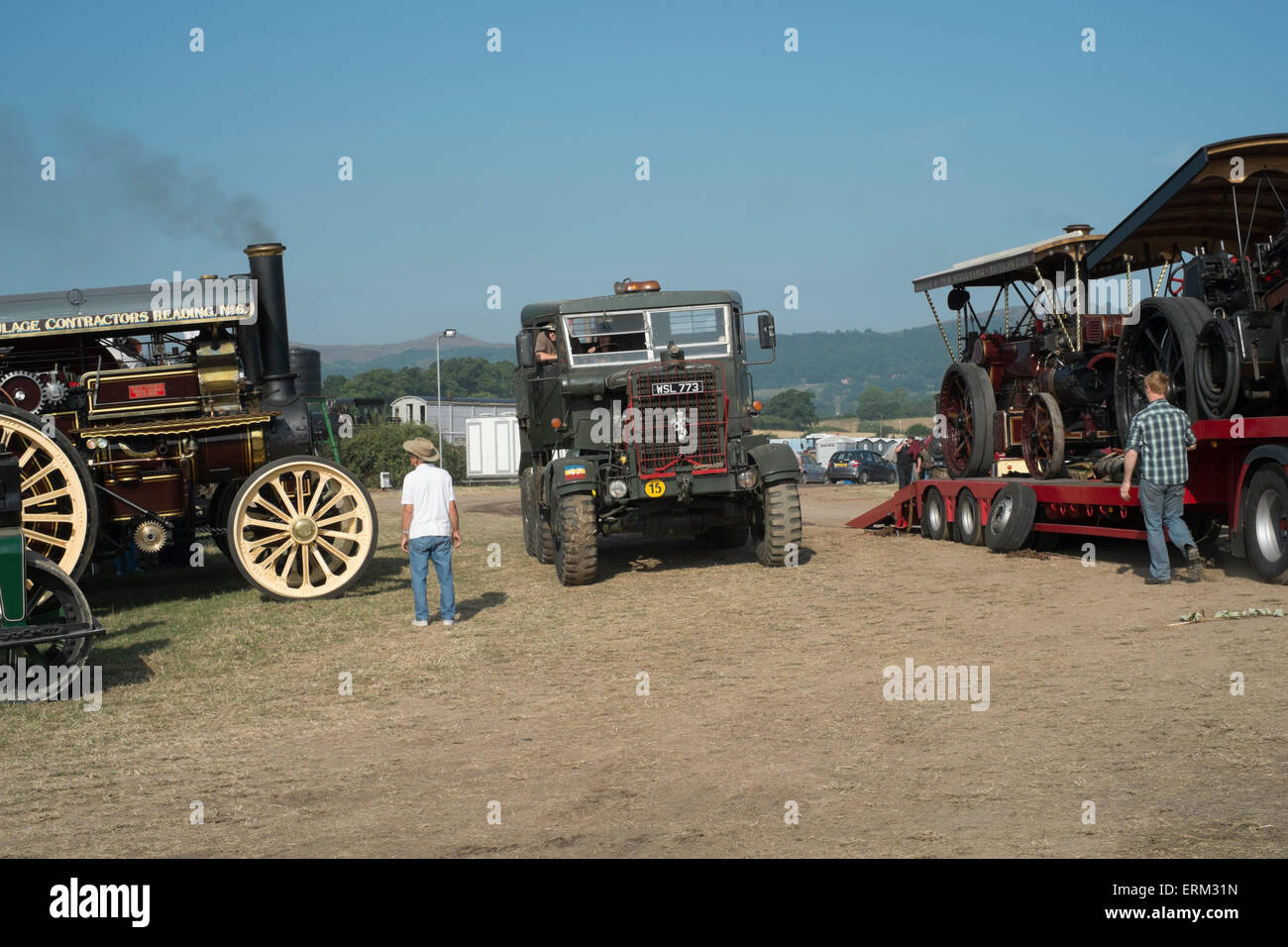 Welland Steam Rally near the Malvern Hills in Worcestershire Stock ...