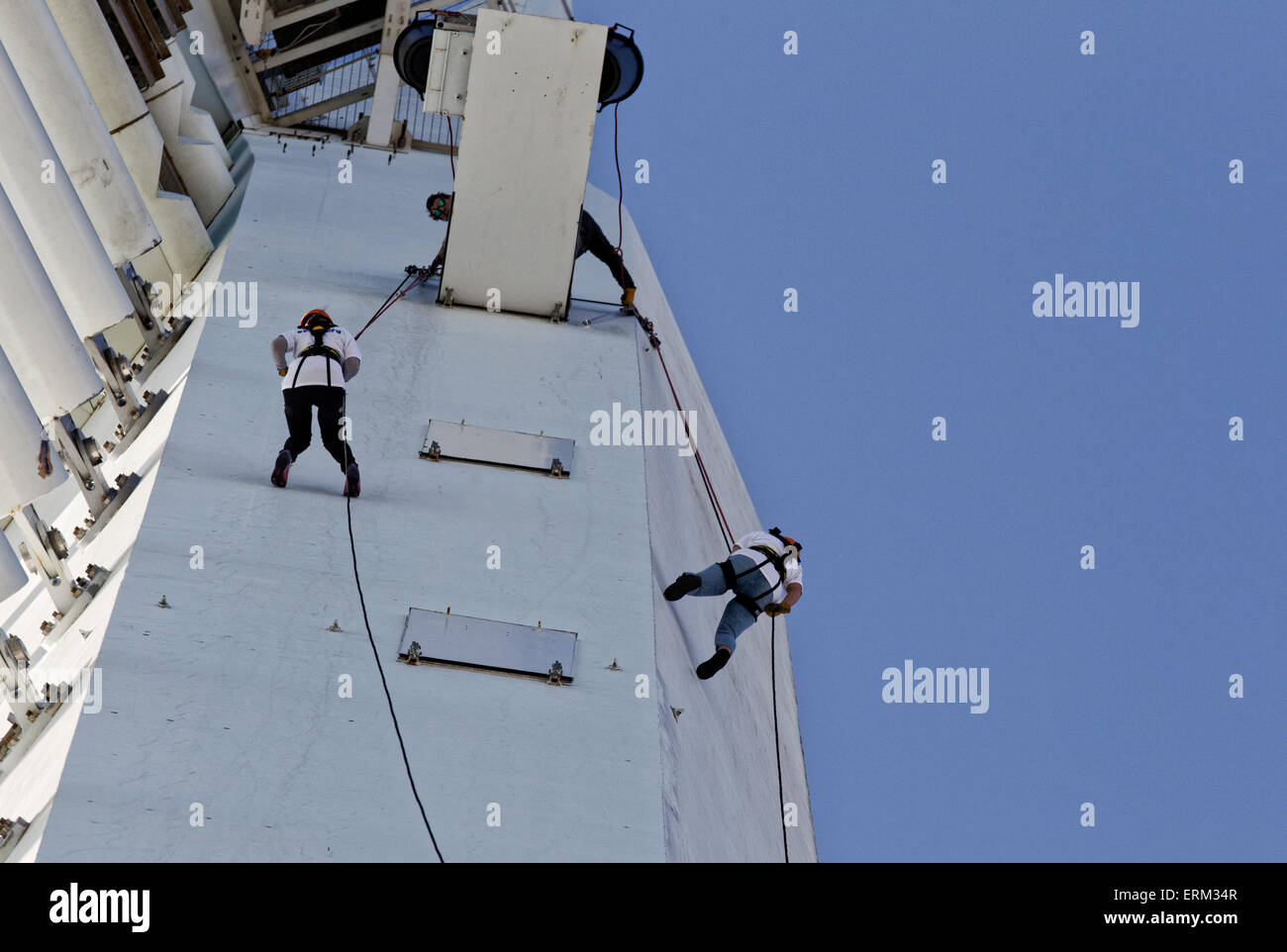 Increasingly popular abseil for charity here from 110 metres down the ...