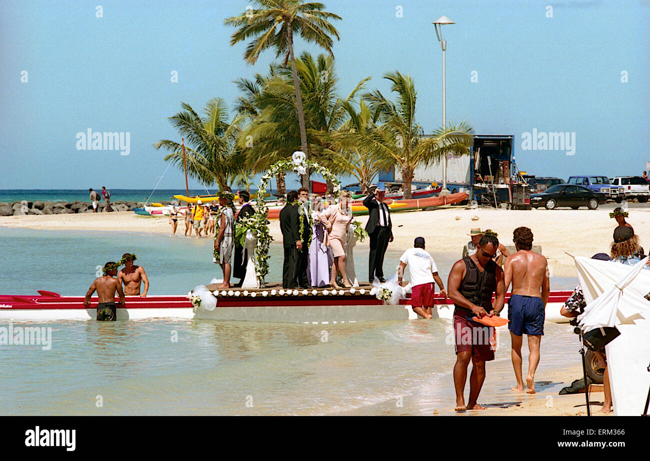 First Day of FIlming "Bay Watch Hawaii Stock Photo - Alamy
