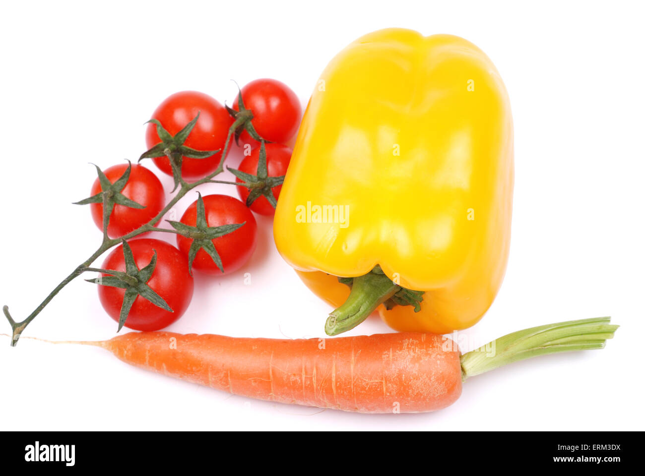 Vegetables on white background Stock Photo - Alamy