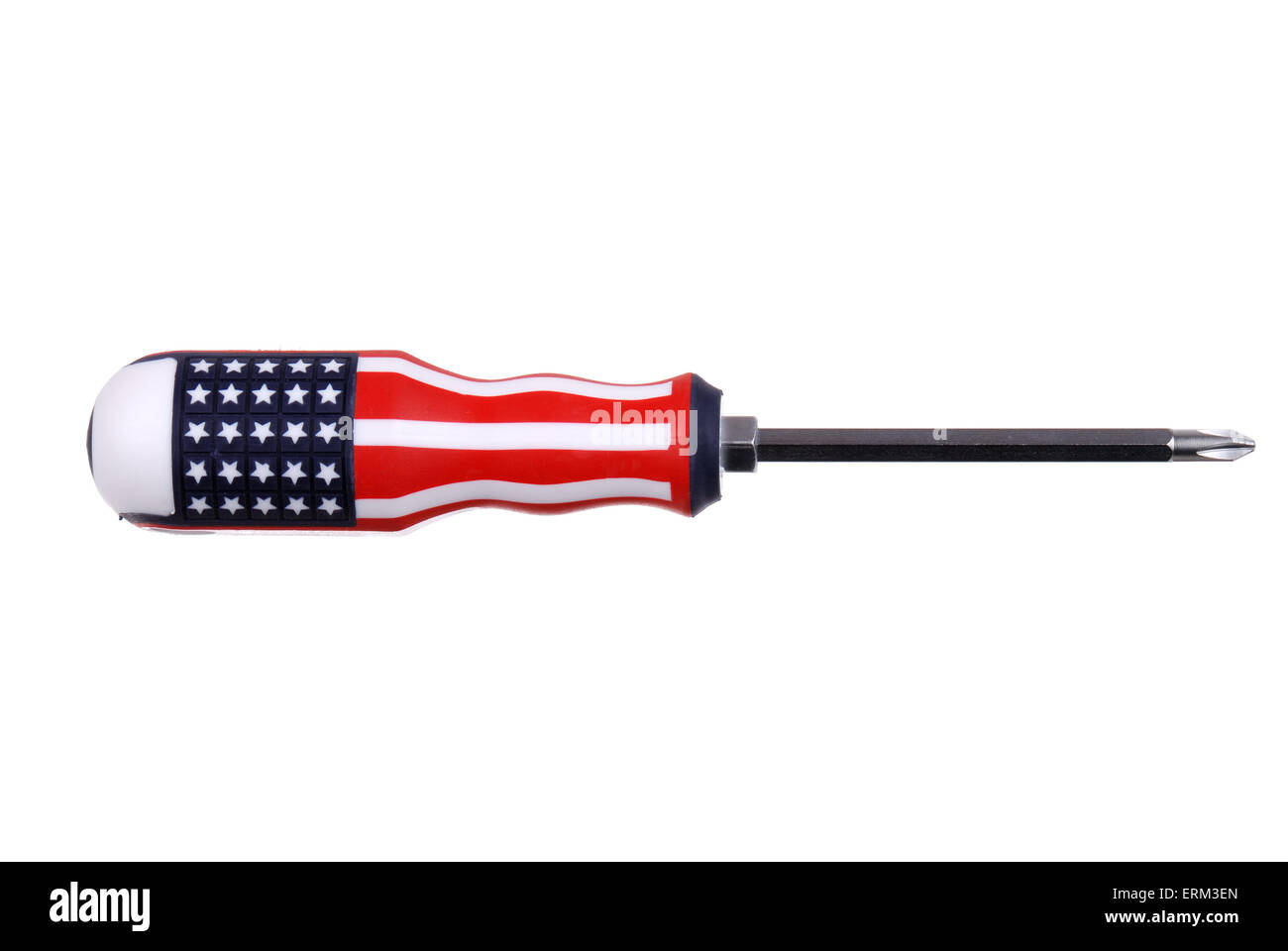 cruciform screwdriver with the american flag isolated on white Stock ...