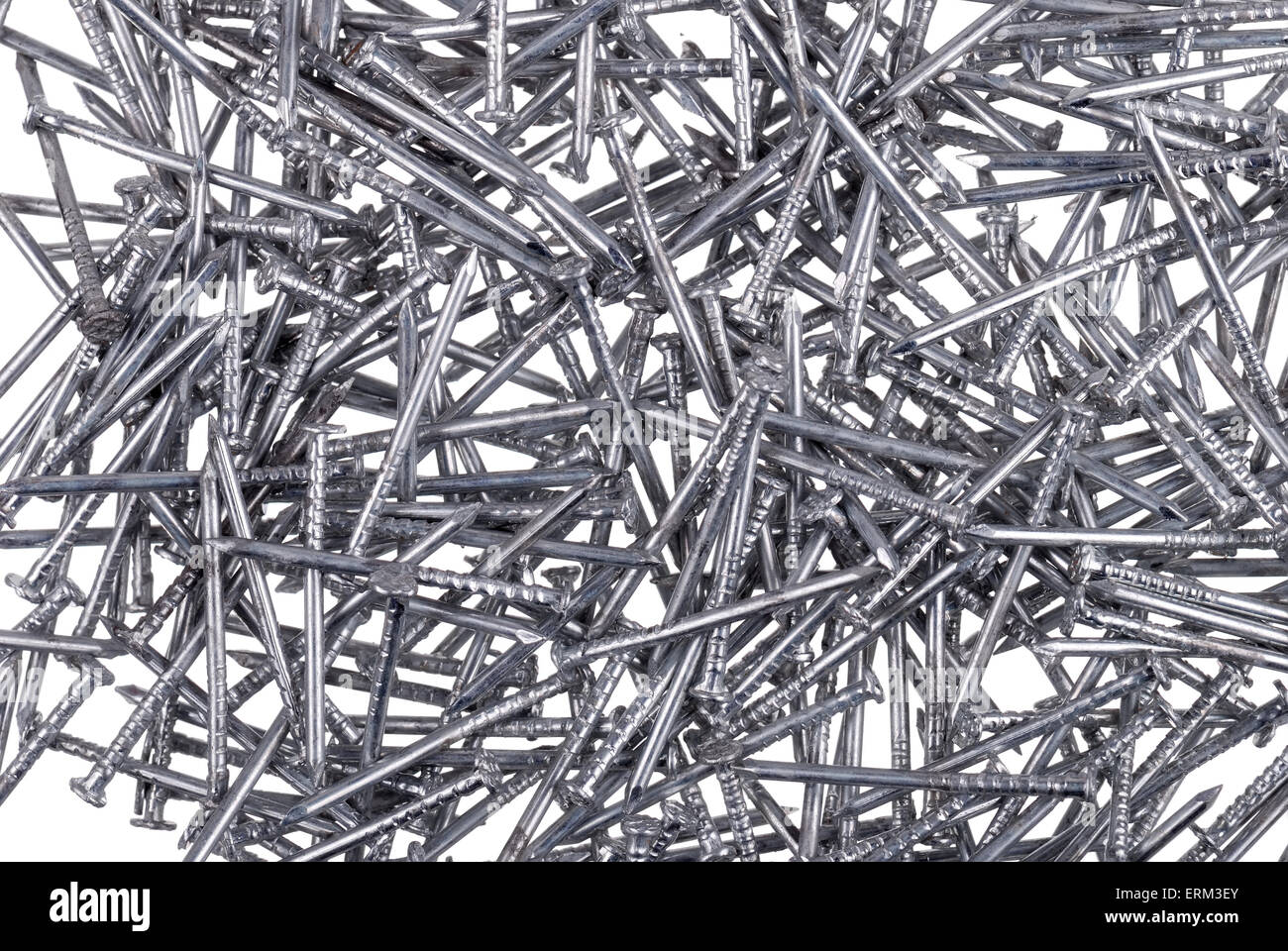 background of nails isolated on white Stock Photo - Alamy