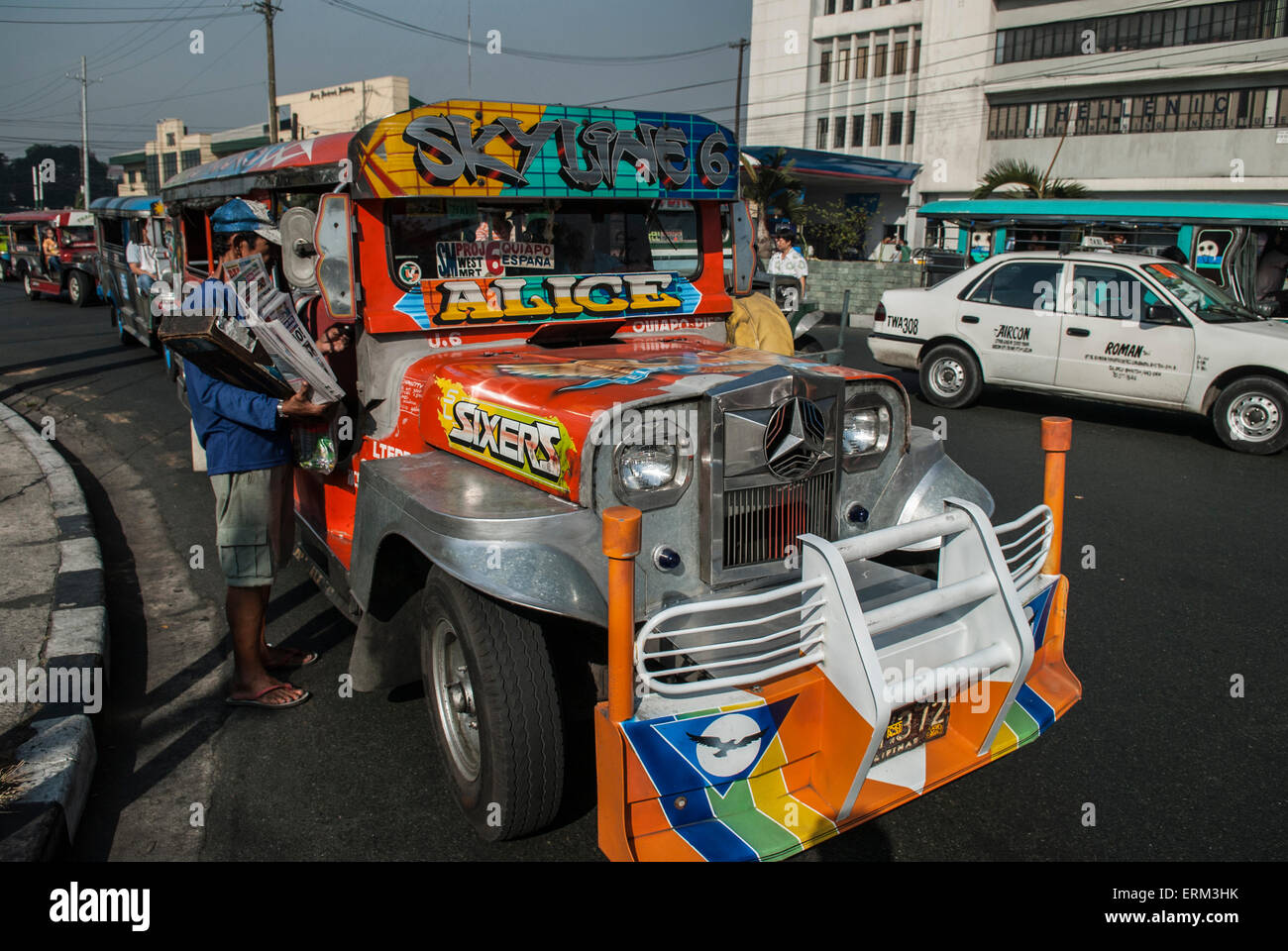 Jeepneys on the streets of Manila, Philippines Stock Photo - Alamy