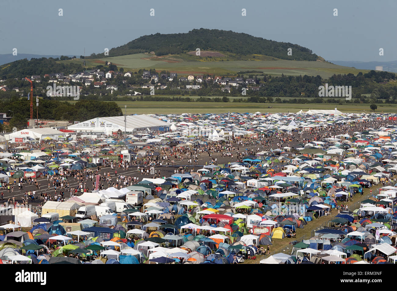 Mendig, Germany. 04th June, 2015. The camping site of the music ...