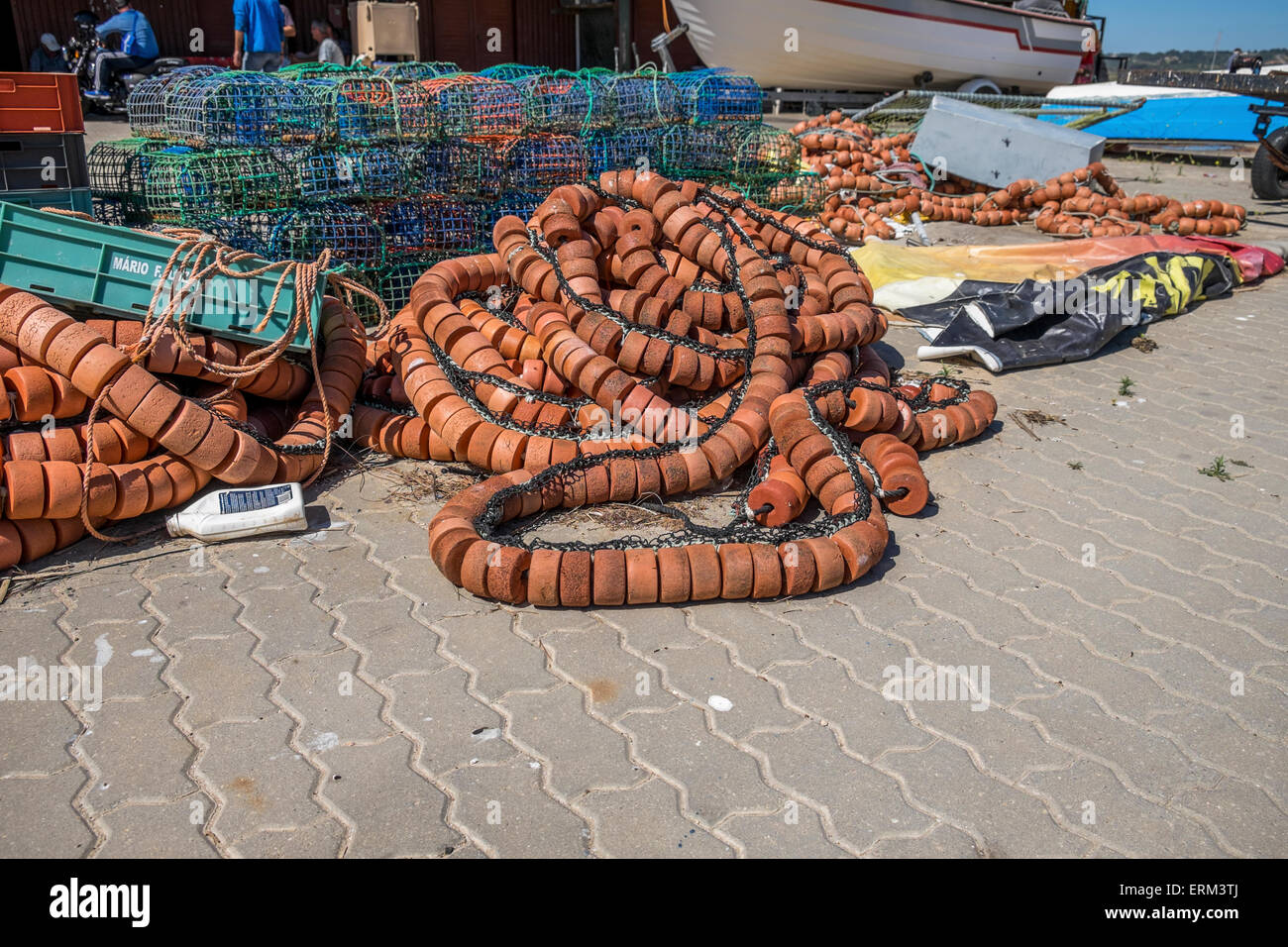 Fishing equipment laid out on hi-res stock photography and images - Alamy