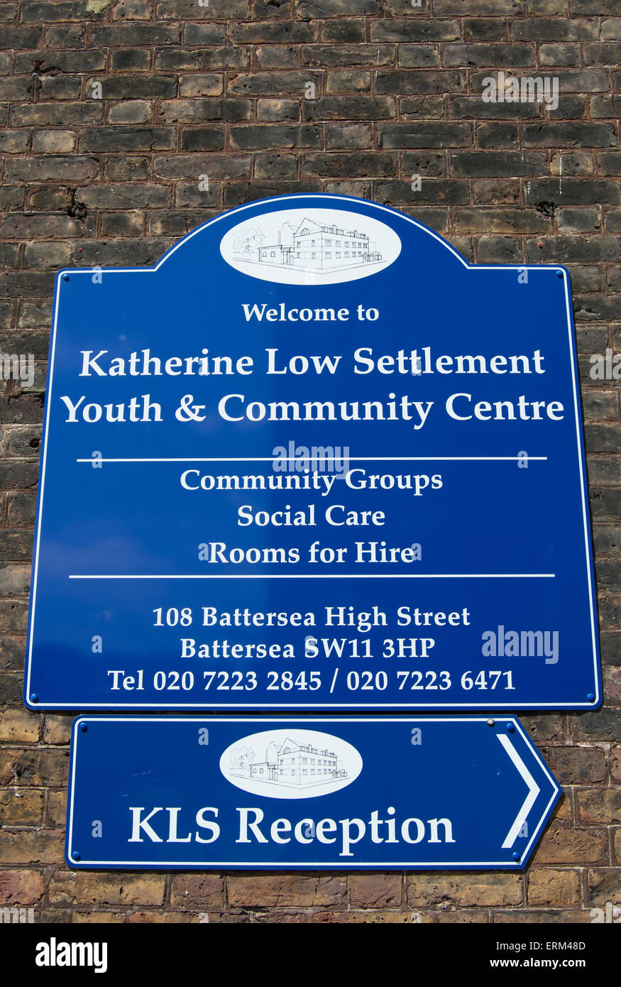 welcome sign at the katherine low settlement, youth and community ...