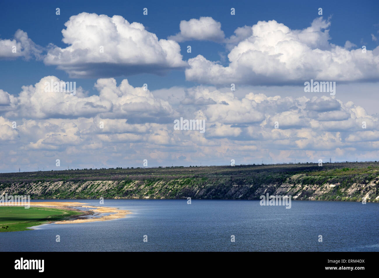 Summer landscape. River, riverside and sky Stock Photo - Alamy