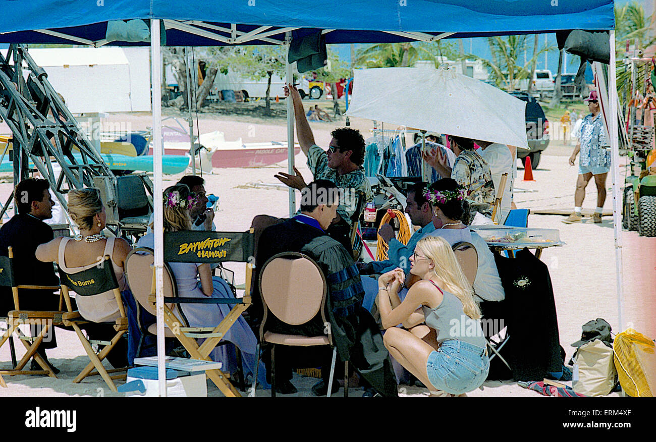 First Day of FIlming "Bay Watch Hawaii Stock Photo - Alamy