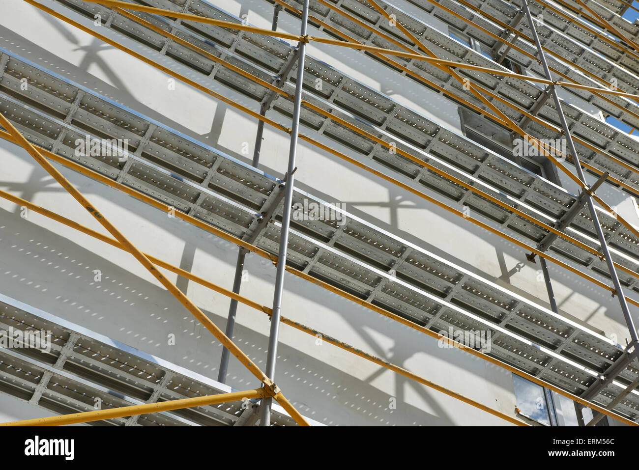 repair home scaffolding building construction Stock Photo - Alamy