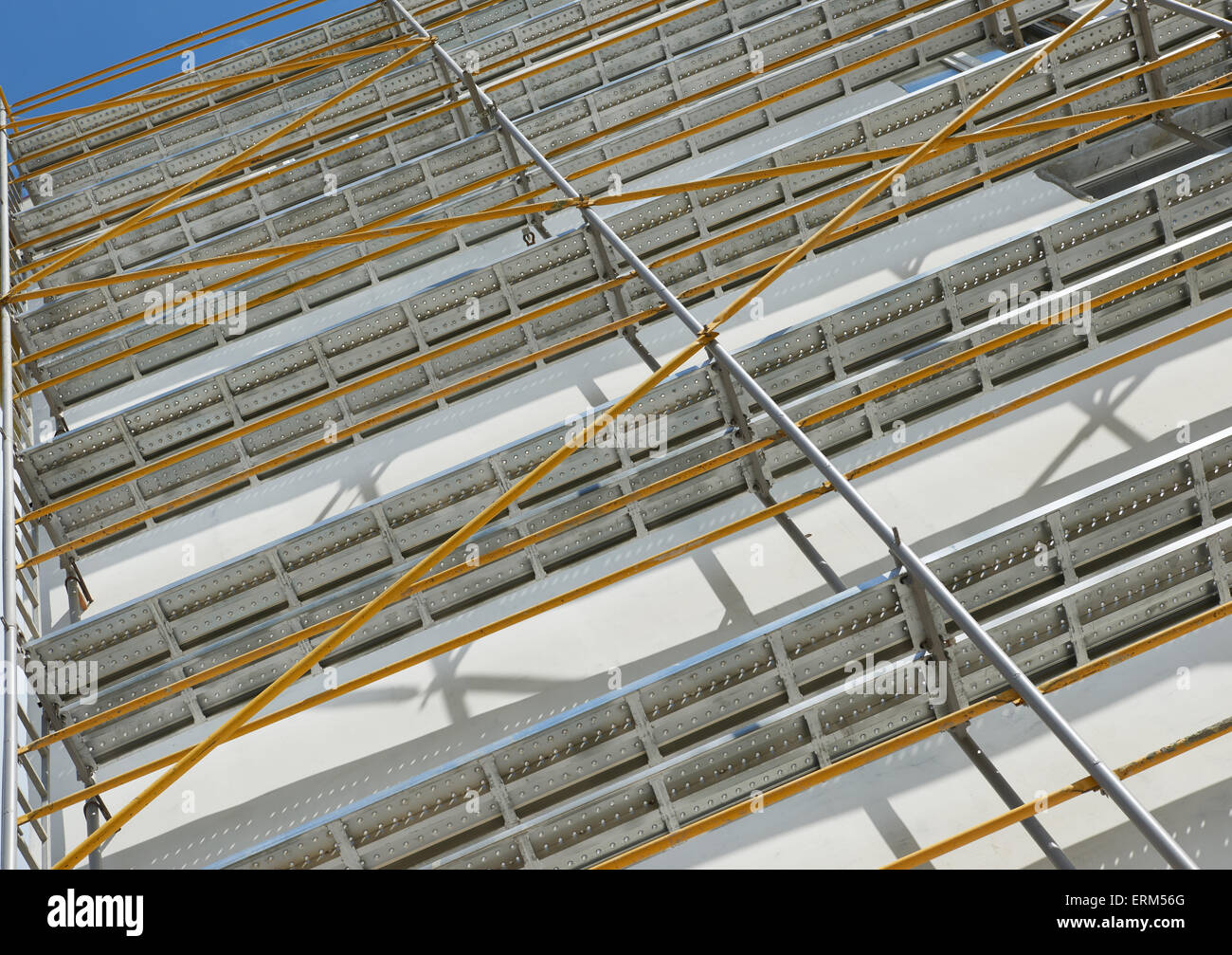 repair home scaffolding building construction Stock Photo - Alamy